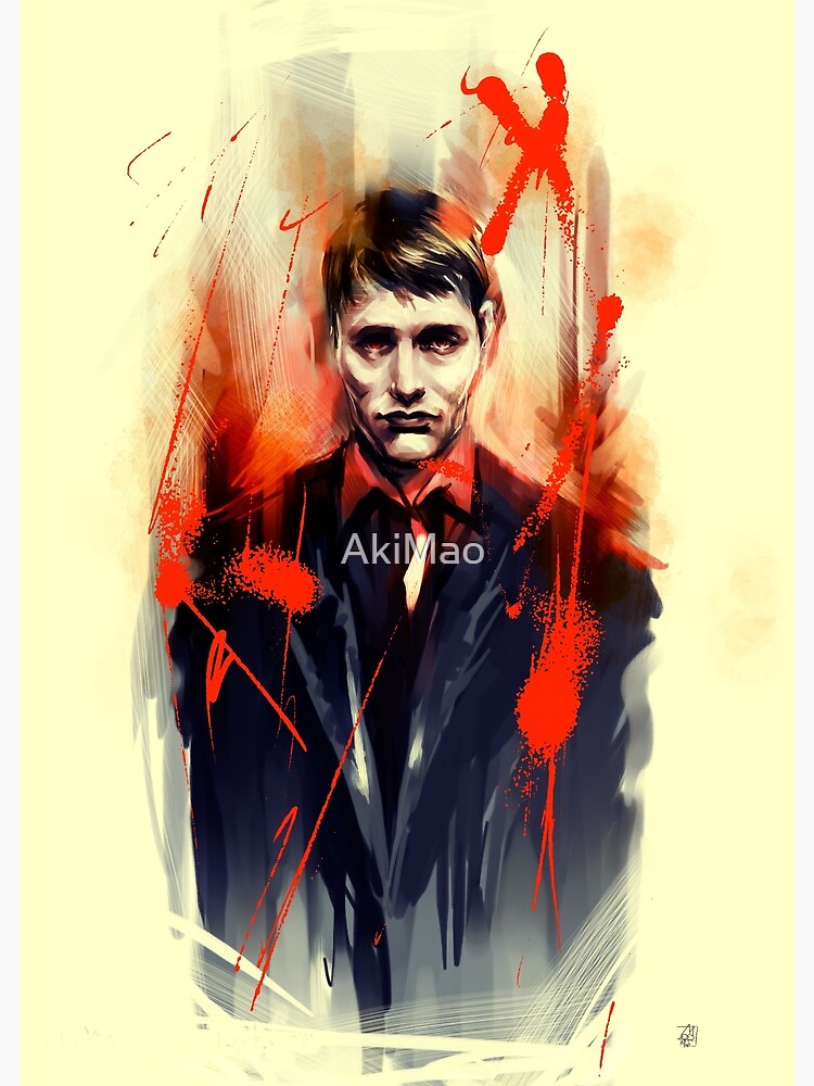 "Hannibal Lecter" Poster by AkiMao | Redbubble