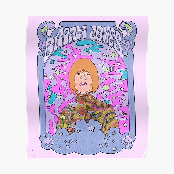"BRIAN JONES" Poster for Sale by goldendazeart | Redbubble