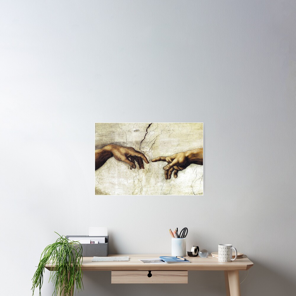 "The Creation of Adam" Poster for Sale by TonyAra | Redbubble