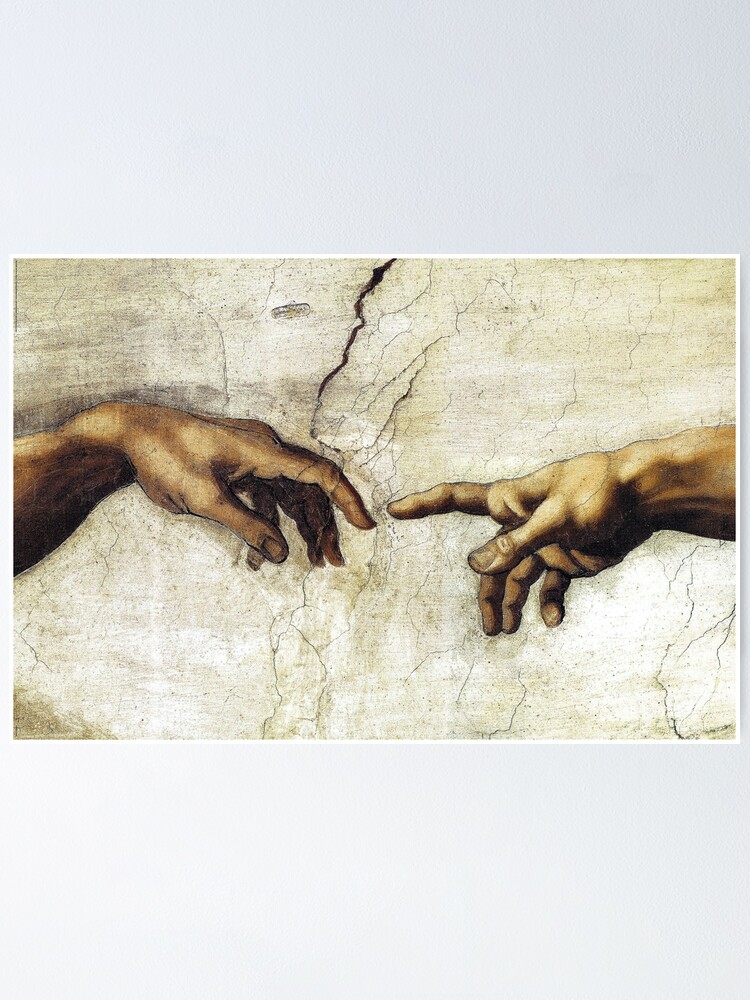 "The Creation of Adam" Poster for Sale by TonyAra | Redbubble