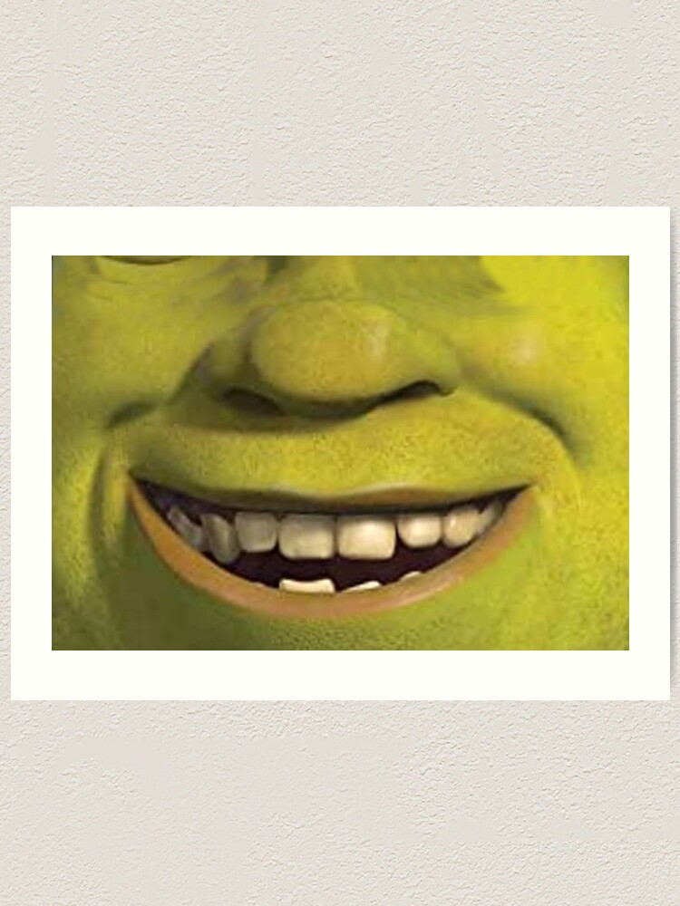 "Shrek smilling" Art Print for Sale by TiboVergote | Redbubble