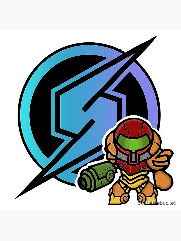 "Metroid prime "Blue Samus Logo" Design" Photographic Print by ...