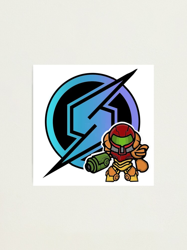 "Metroid prime "Blue Samus Logo" Design" Photographic Print by ...