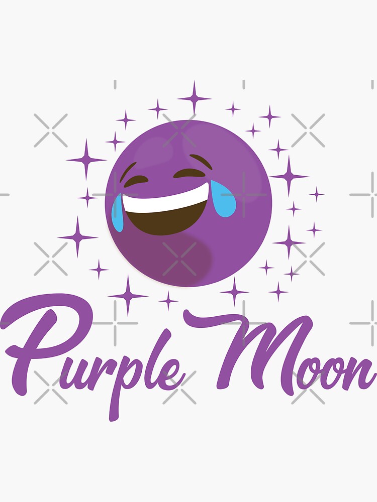 "Purple Moon" Sticker for Sale by bennadeeapparel | Redbubble
