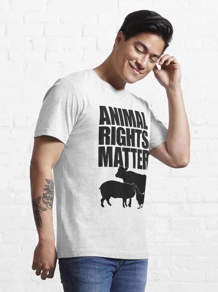 "ANIMAL RIGHTS MATTER" T-shirt for Sale by Paparaw | Redbubble | animal ...