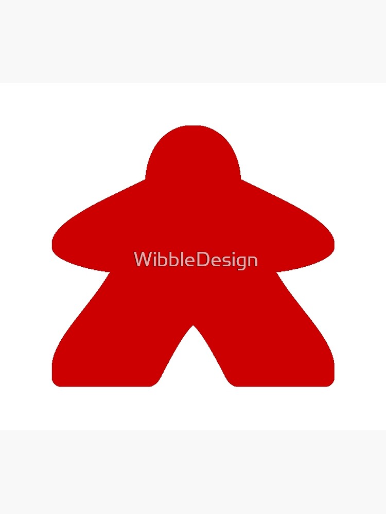 "The Red Meeple Board Game Piece" Greeting Card for Sale by ...