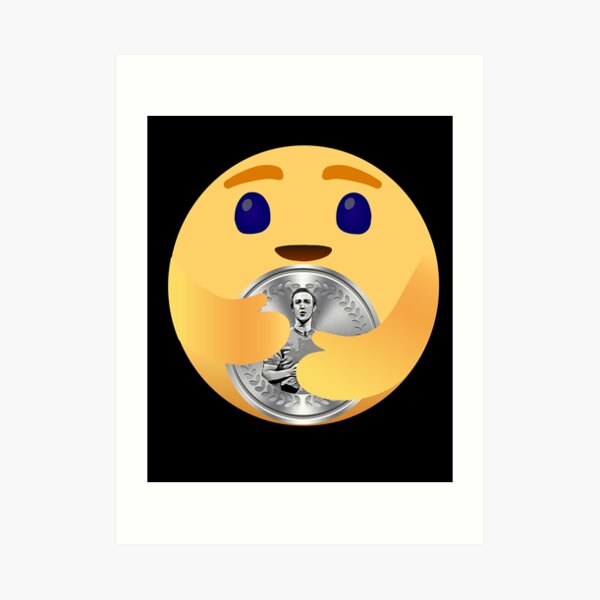 "Facebook care reaction emoji" Art Print by sirius-12456 | Redbubble