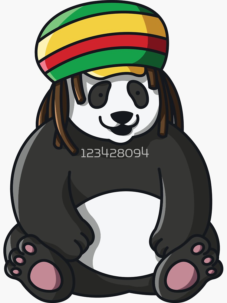 "Rasta Panda bear Rastafarian" Sticker for Sale by 123428094 | Redbubble