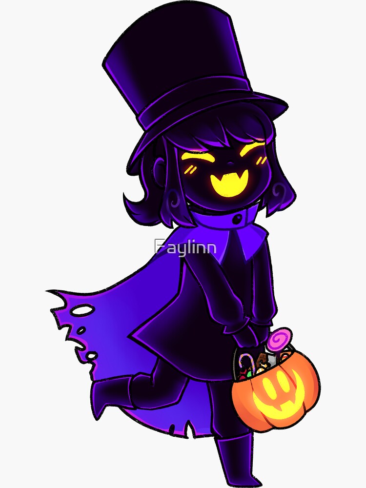 "Shadow Puppet Hat Kid with Candy" Sticker for Sale by Faylinn | Redbubble