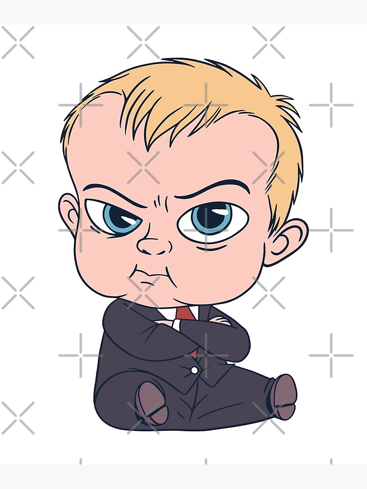 "Grumpy baby in a suit" Poster by DerSenat | Redbubble