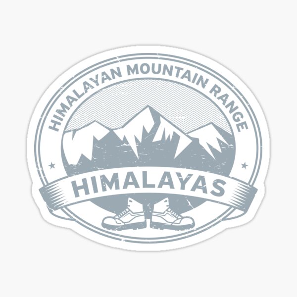 "Himalayas" Sticker for Sale by studio838 | Redbubble