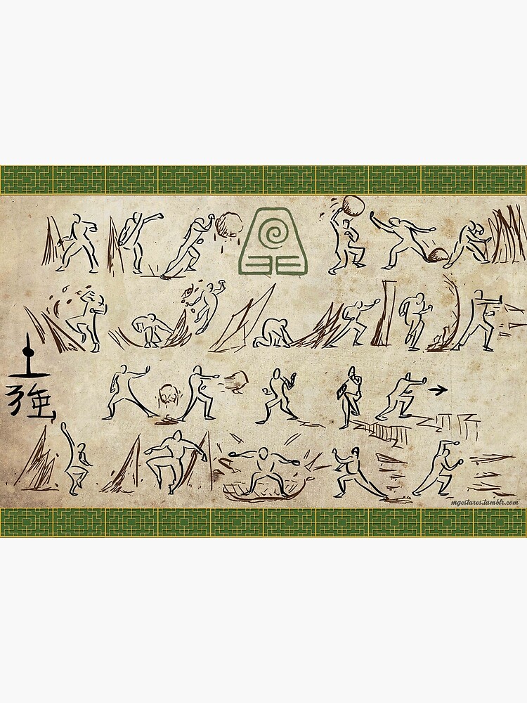 "Earth Scroll Avatar" Poster for Sale by Daljo | Redbubble