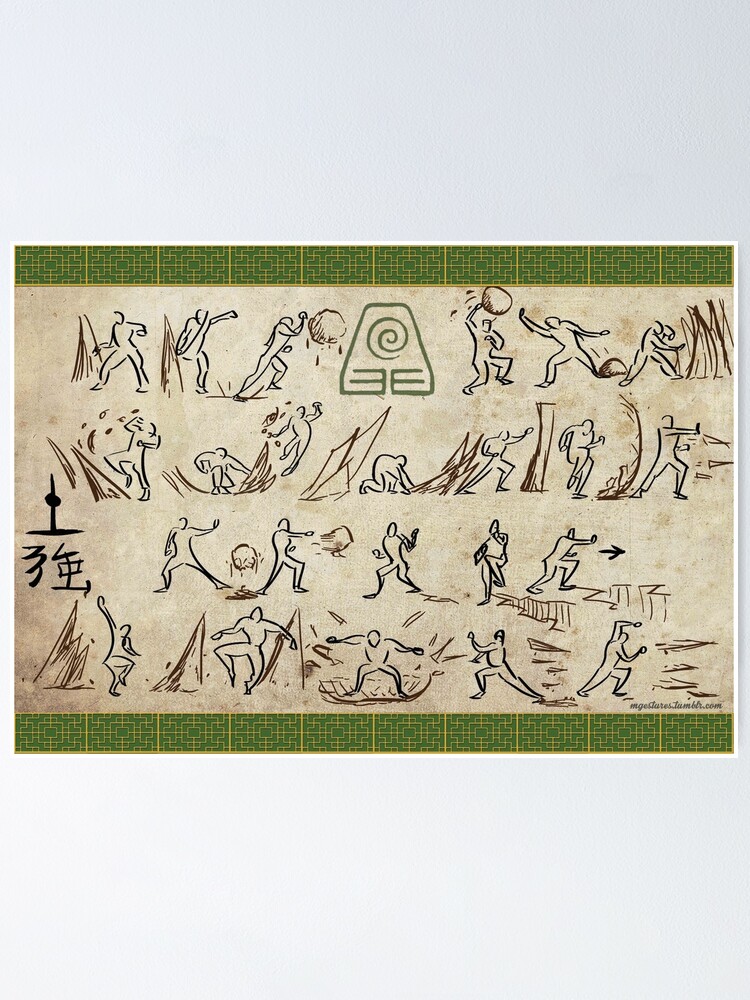 "Earth Scroll Avatar" Poster by Daljo | Redbubble