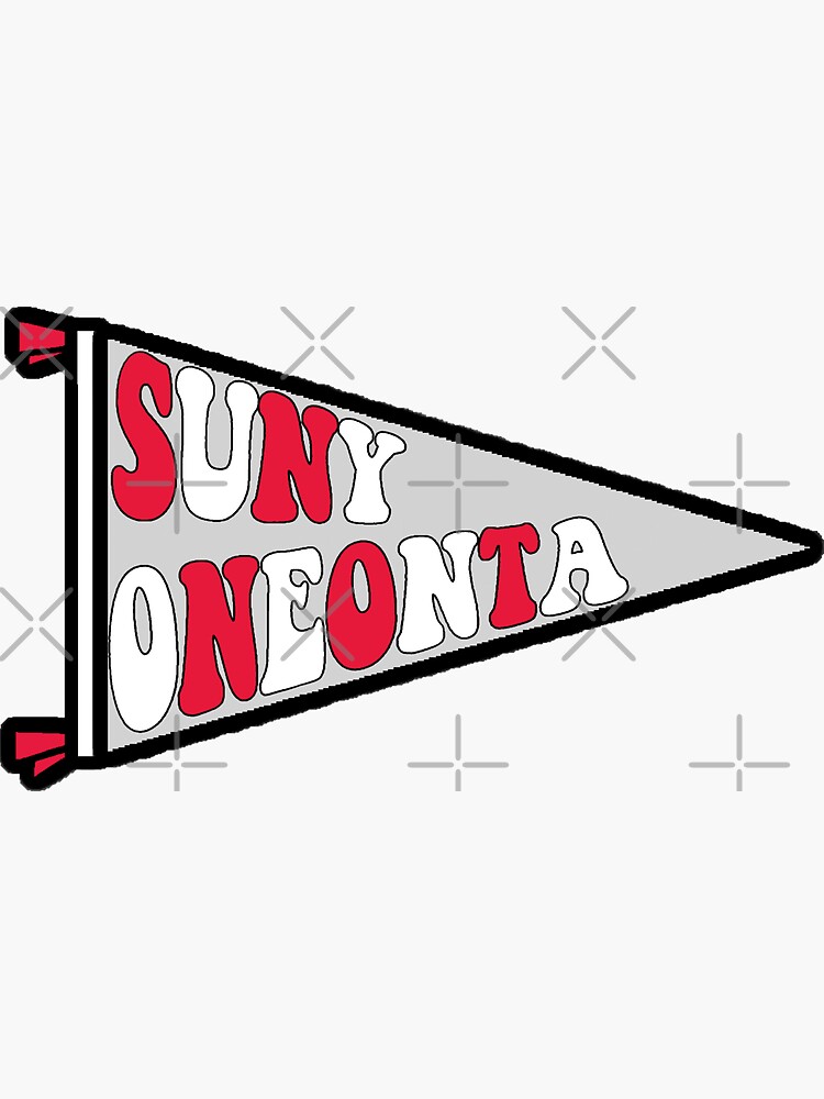 "SUNY Oneonta Pennant " Sticker for Sale by alisam19 | Redbubble