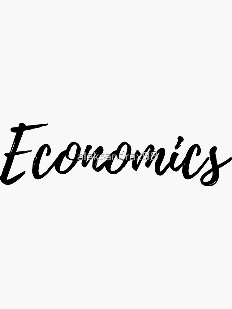 "Economics" Sticker for Sale by aleksandrax98 | Redbubble