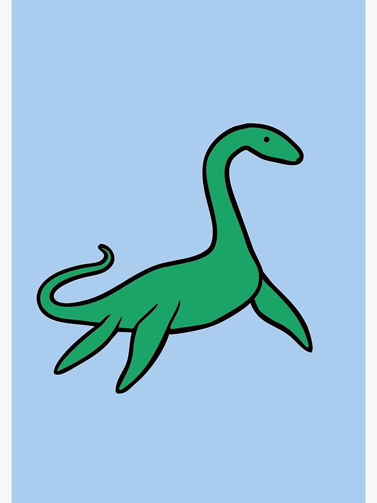 "Cute Plesiosaur" Art Print for Sale by jezkemp | Redbubble