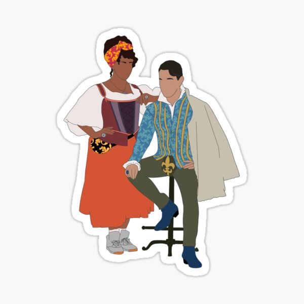 "Angelique & Lance - & Juliet" Sticker by notyoursenpaii | Redbubble