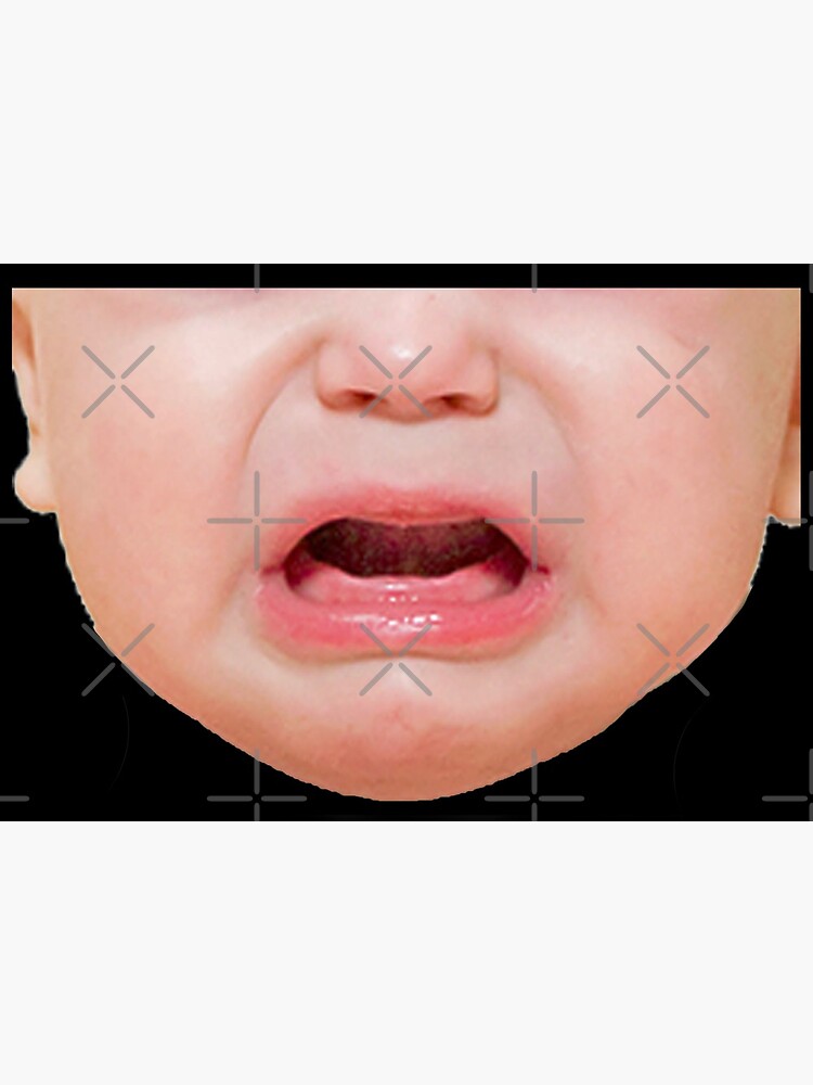 "Funny Crying Baby Face Mask" Mask for Sale by lois7eunice | Redbubble