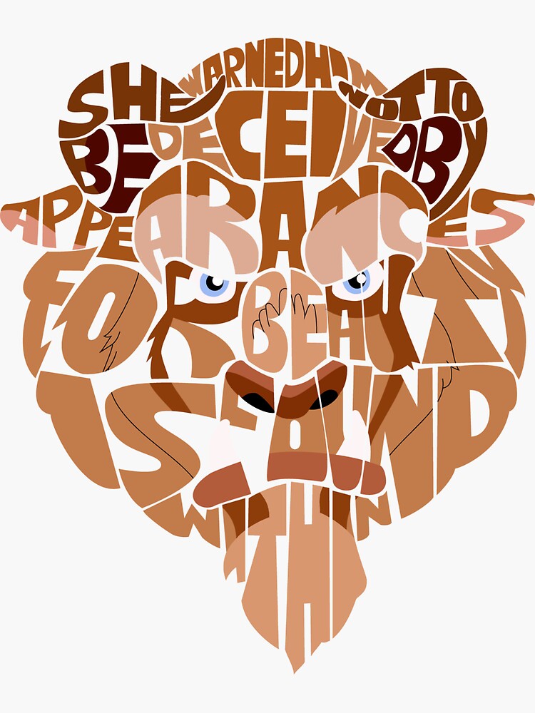 "beast" Sticker for Sale by geekartistry | Redbubble