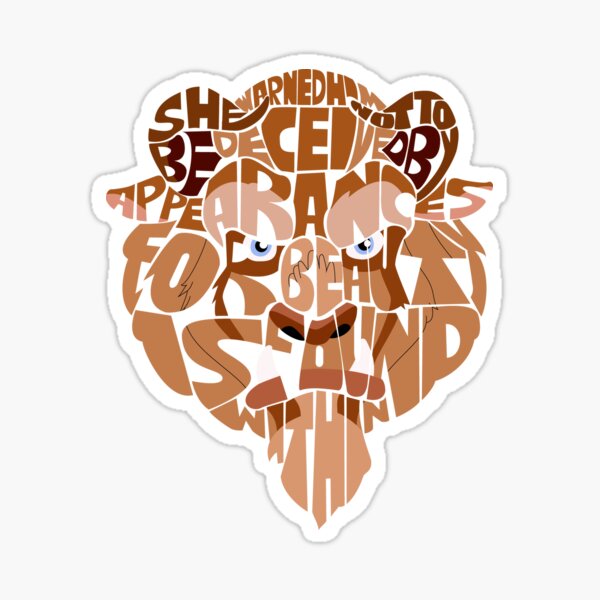 "beast" Sticker for Sale by geekartistry | Redbubble