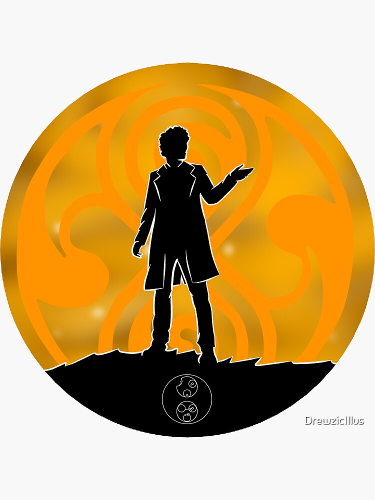 "Sixth Doctor" Sticker for Sale by DrewzicIllus | Redbubble