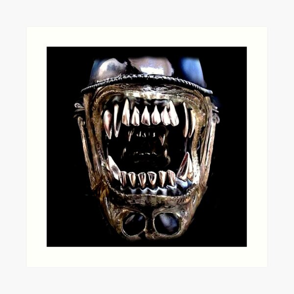 "Alien Xenomorph Mouth" Art Print for Sale by FantasySkyArt | Redbubble