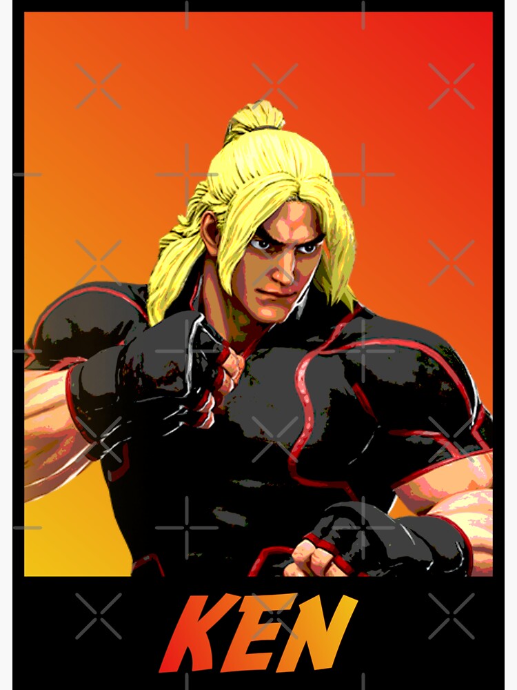 "Ken Street Fighter" Sticker for Sale by OneZandro | Redbubble