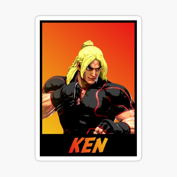 "Ken Street Fighter" Sticker for Sale by OneZandro | Redbubble