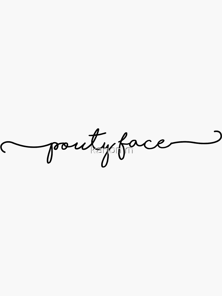 "Addison Rae Pouty Face" Sticker by averychase | Redbubble