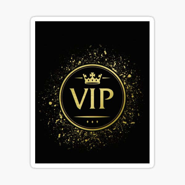 "V I P " Sticker for Sale by ashisharts | Redbubble