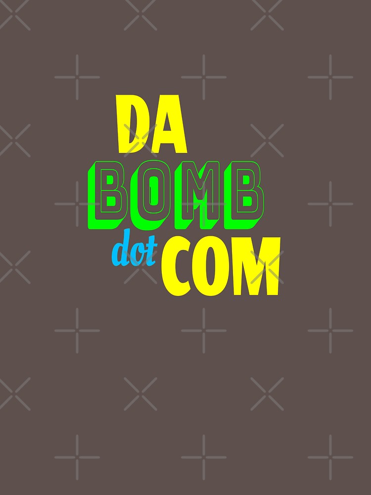 "Da Bomb dot com Novelty Funny Retro 90s" T-shirt for Sale by mwagie ...