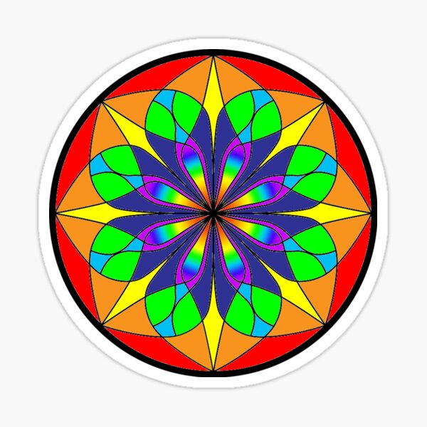 "Sacred Spectrum" Sticker by Justengc | Redbubble