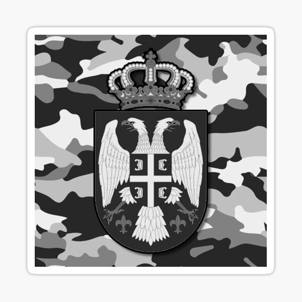 "Grb Srbije - maska" Sticker by TinThor | Redbubble