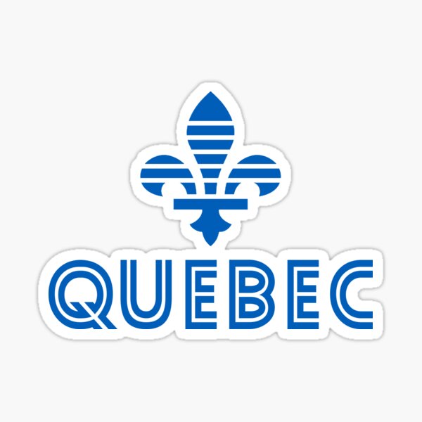 "Quebec Retro " Sticker for Sale by ForzaDesigns | Redbubble