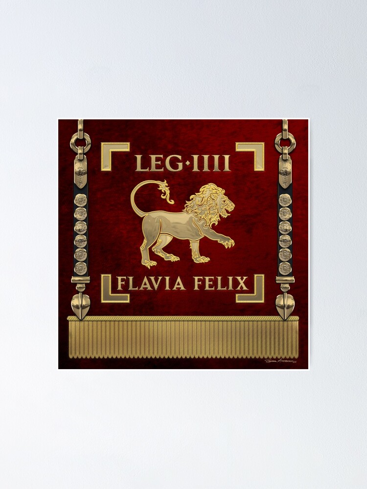 "Standard of the Lucky Flavian Fourth Legion - Vexillum of Legio IV ...