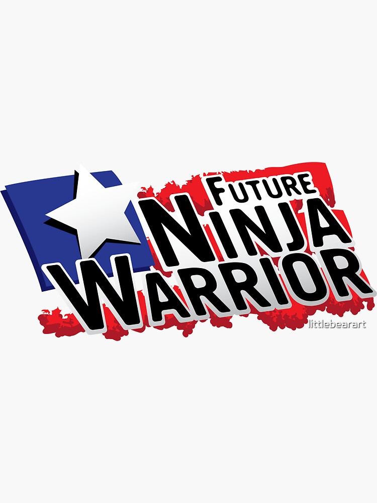 "Future Ninja Warrior" Sticker by littlebearart | Redbubble