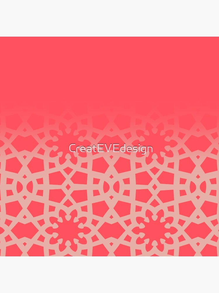 "Arabic geometric pattern fade out design in Pinks inspired by the ...