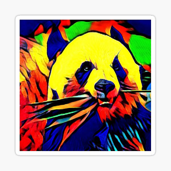 "EDM Rave Panda Trippy Animal Art" Sticker for Sale by Utopian-Nation ...