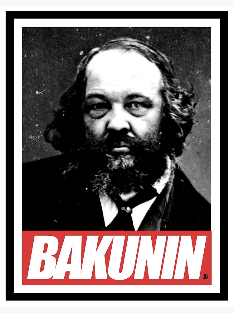 "BAKUNIN" Poster for Sale by Camisetasdarria | Redbubble