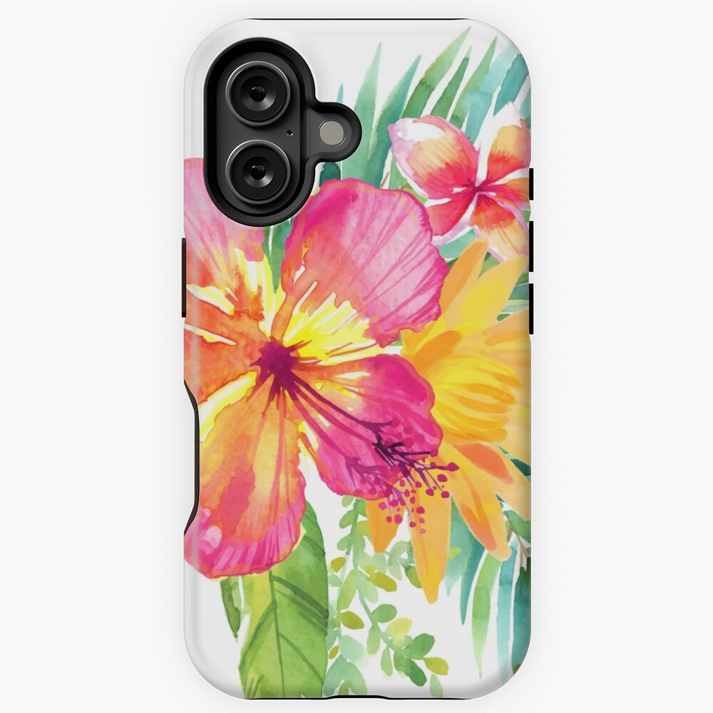 "Tropical Colorful Flowers" Sticker for Sale by junkydotcom | Redbubble