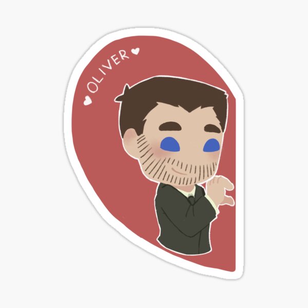 "oliver heart" Sticker by cherchersketch | Redbubble