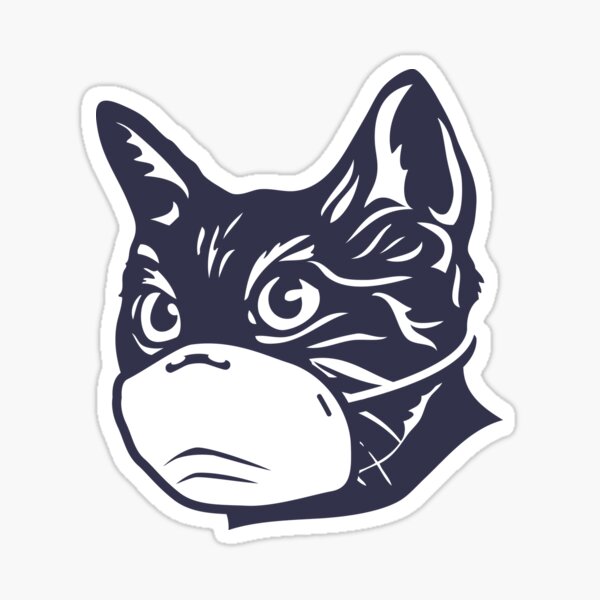 "Cat Mask" Sticker for Sale by visualcraftsman | Redbubble