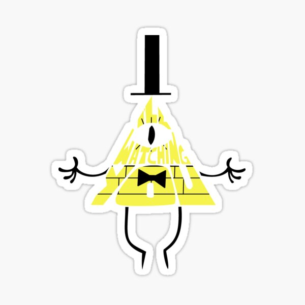 "Bill cipher" Sticker for Sale by geekartistry | Redbubble
