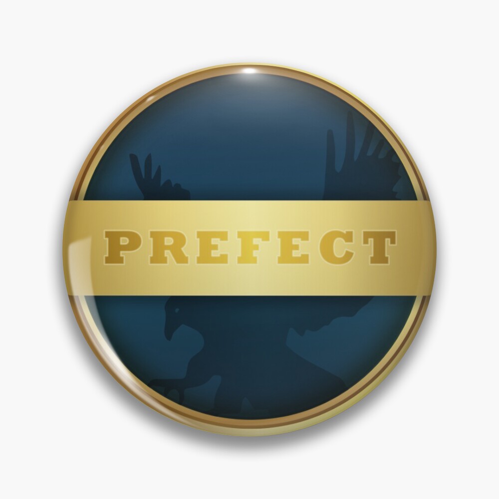 Prefect badge blue and silver Pin by Family Shop Redbubble