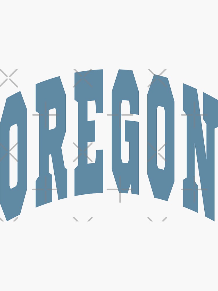 "Oregon Varsity Lettering Design" Sticker for Sale by rydland | Redbubble
