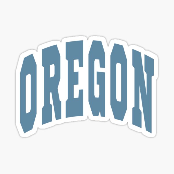 "Oregon Varsity Lettering Design" Sticker for Sale by rydland | Redbubble