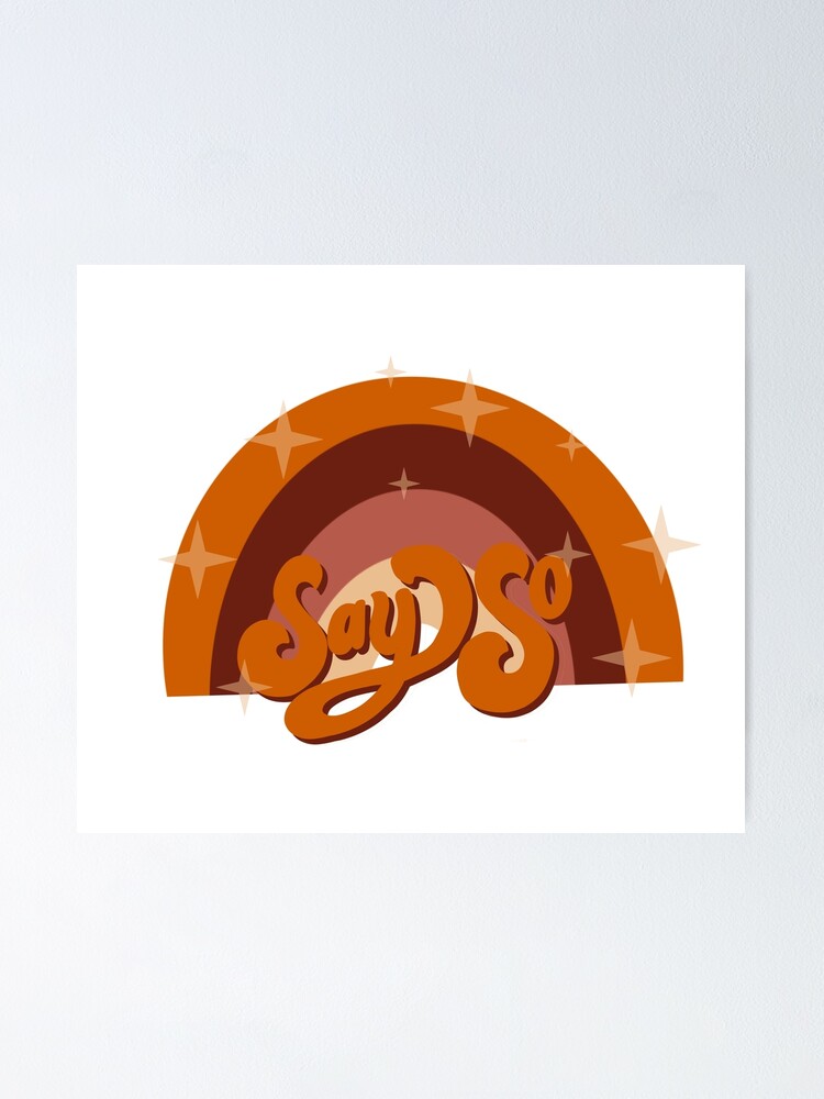 "Doja Cat Say So" Poster for Sale by catherineohagan | Redbubble