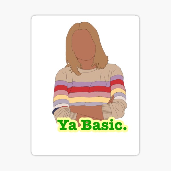 Ya Basic” Eleanor Good Place Art" Sticker by weebstickorz | Redbubble