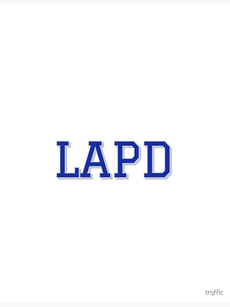 "LAPD sticker" Photographic Print by trqffic | Redbubble
