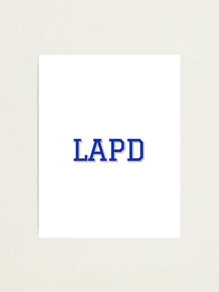 "LAPD sticker" Photographic Print by trqffic | Redbubble